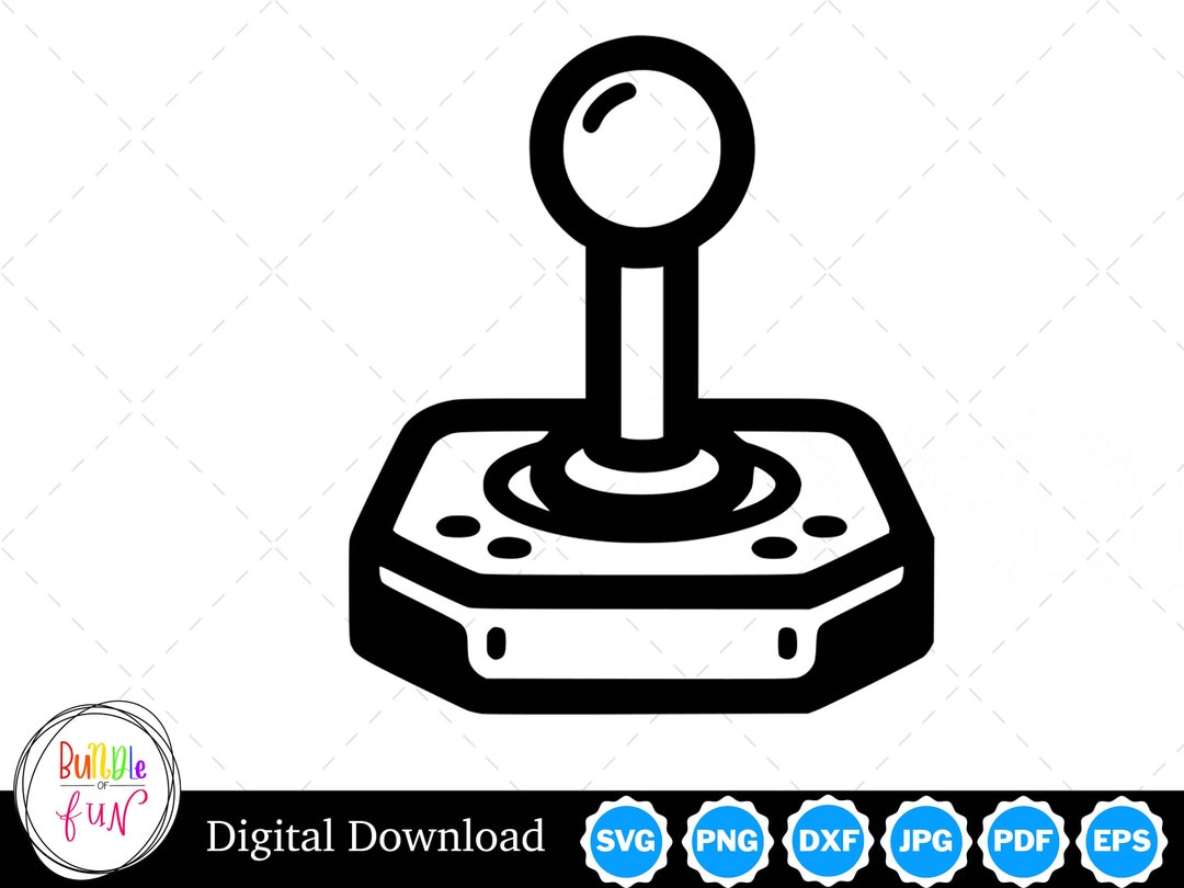 Joystick Silhouette Vector Image With SVG, Eps, Pdf, Png, Pdf, and Jpg ...