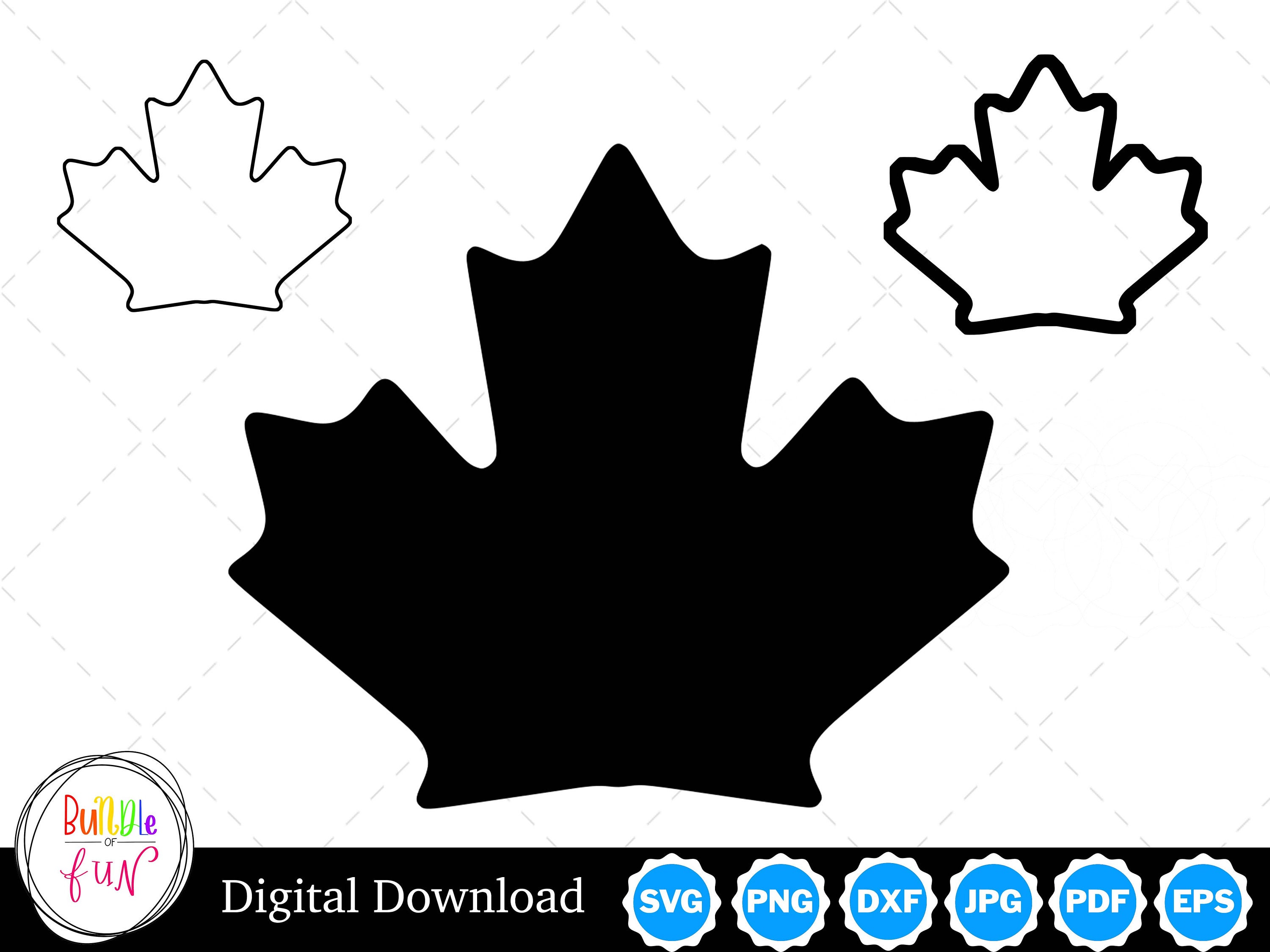 Canadian Maple Leaf Silhouette