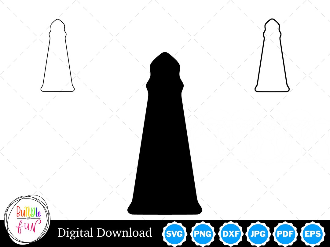 Lighthouse Silhouette With Two Outlines | Lighthouse SVG Lighthouse ...