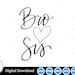 Cursive Script Brother Sister Love Handwritten Vector Image Cut Files ...