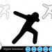Dab Dance Pose Silhouette With Two Outlines | Dab Dance Pose SVG Dab ...