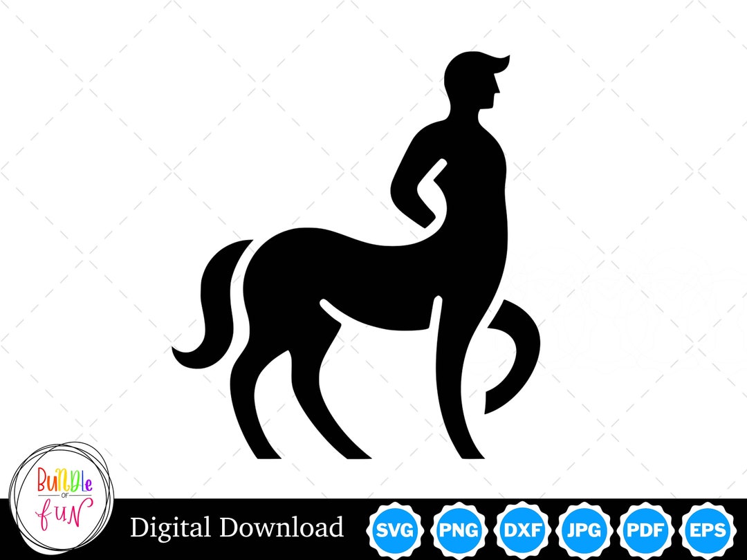 Centaur Silhouette Vector Image With SVG, Eps, Pdf, Png, Pdf, and Jpg ...