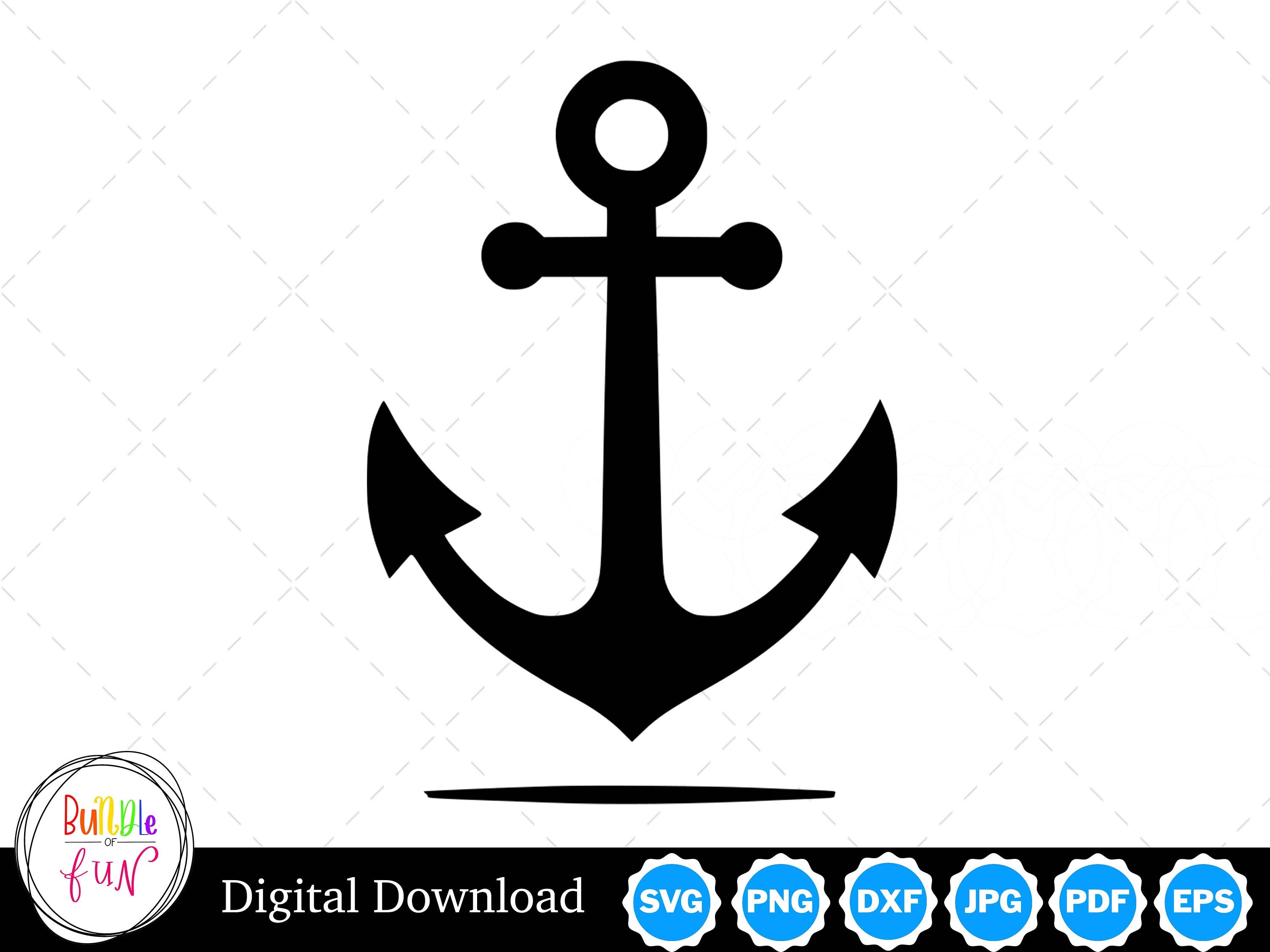 Anker Silhouette Vektor Bild mit SVG, eps, pdf, png, pdf und jpg ...