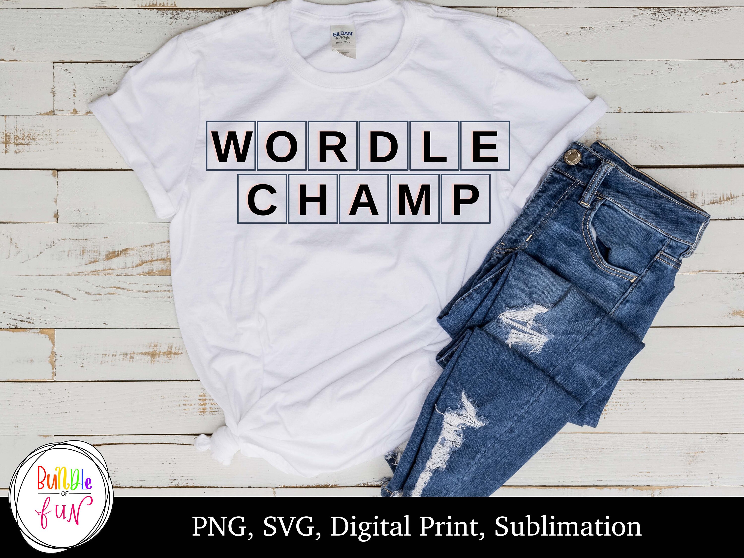 PNG Wordle Champ Shirt Design, SVG, Digital Download Design - Etsy Canada