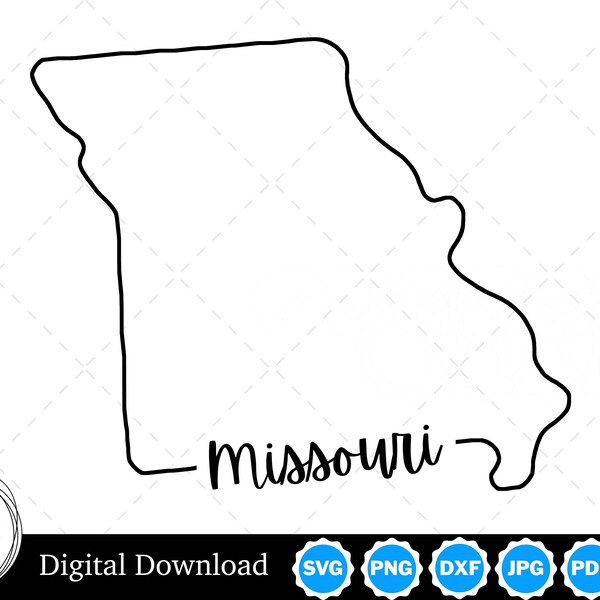 Missouri Outline Svg - Etsy