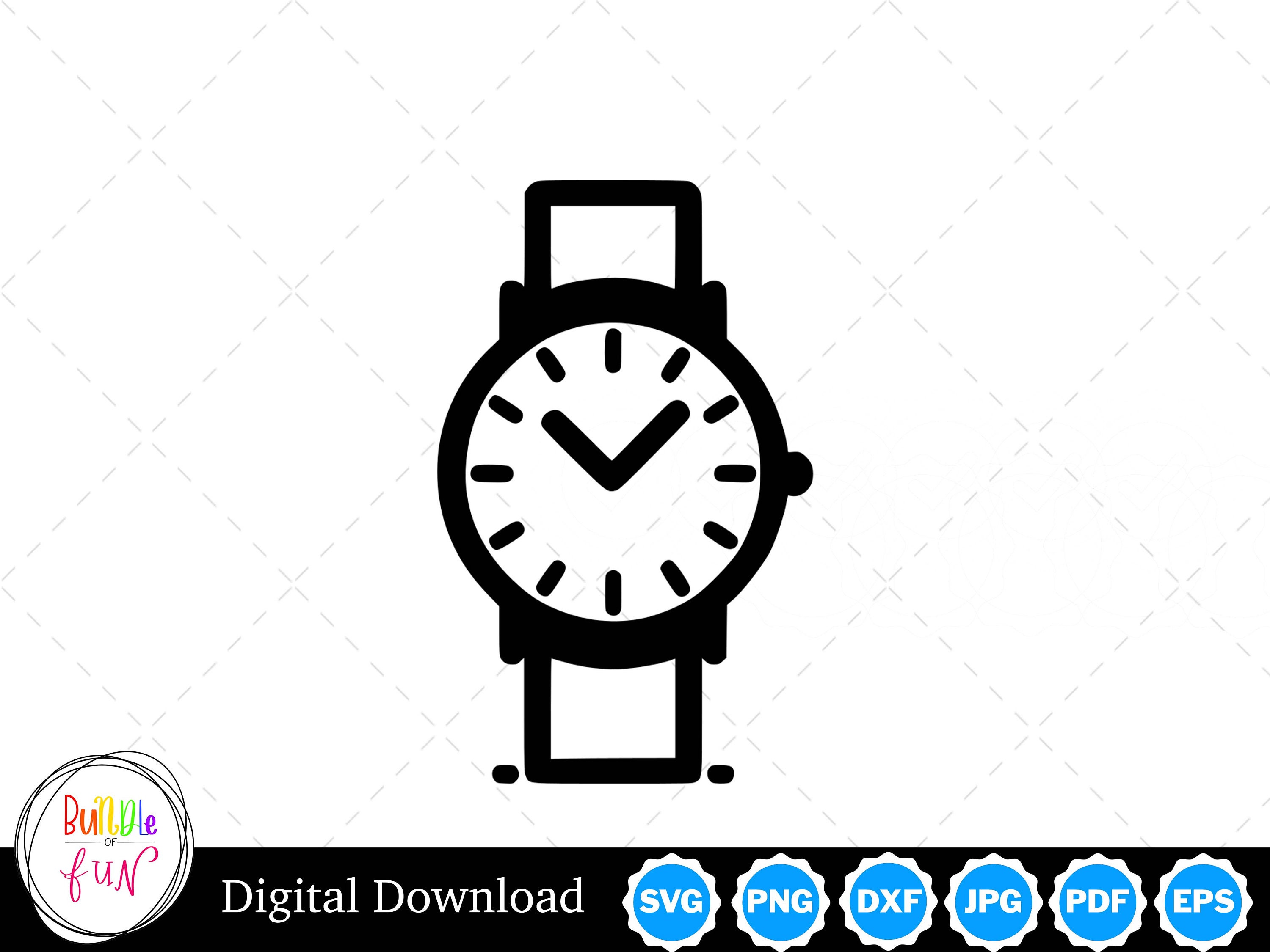 Watch Silhouette Vector Image With SVG, Eps, Pdf, Png, Pdf, and Jpg ...