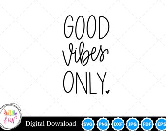 Cursive Good Vibes - Etsy