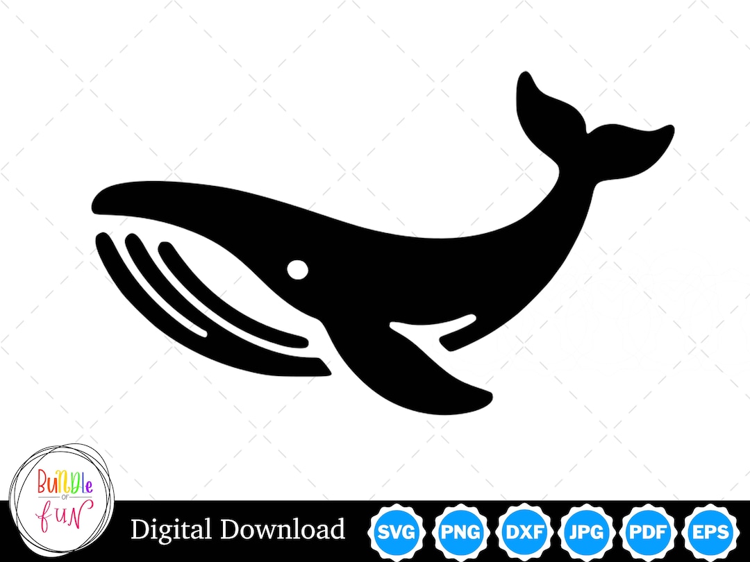 Baby Walvis Silhouet Schattig Walvis SVG | Baby Walvis PNG | Walvis