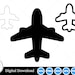 Jet Airplane Design, Jet Airplane SVG, Jet Airplane Outline, Aviation ...