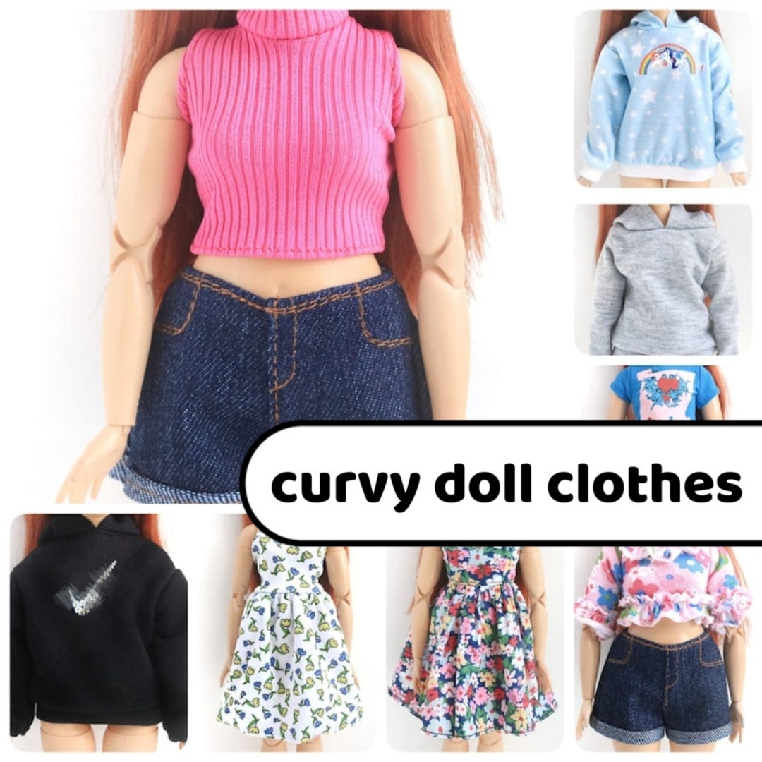 Curvy Doll Clothes Plus Size 12 Fahsion Doll Clothing Curvy Fashion ...