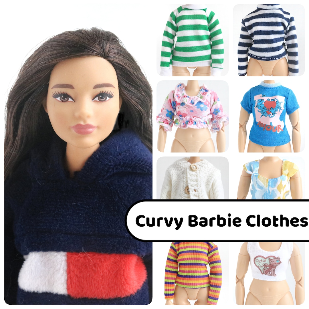 Curvy Barbie Doll Clothes Yoga Barbie Doll Clothes Curvy Doll Clothing ...