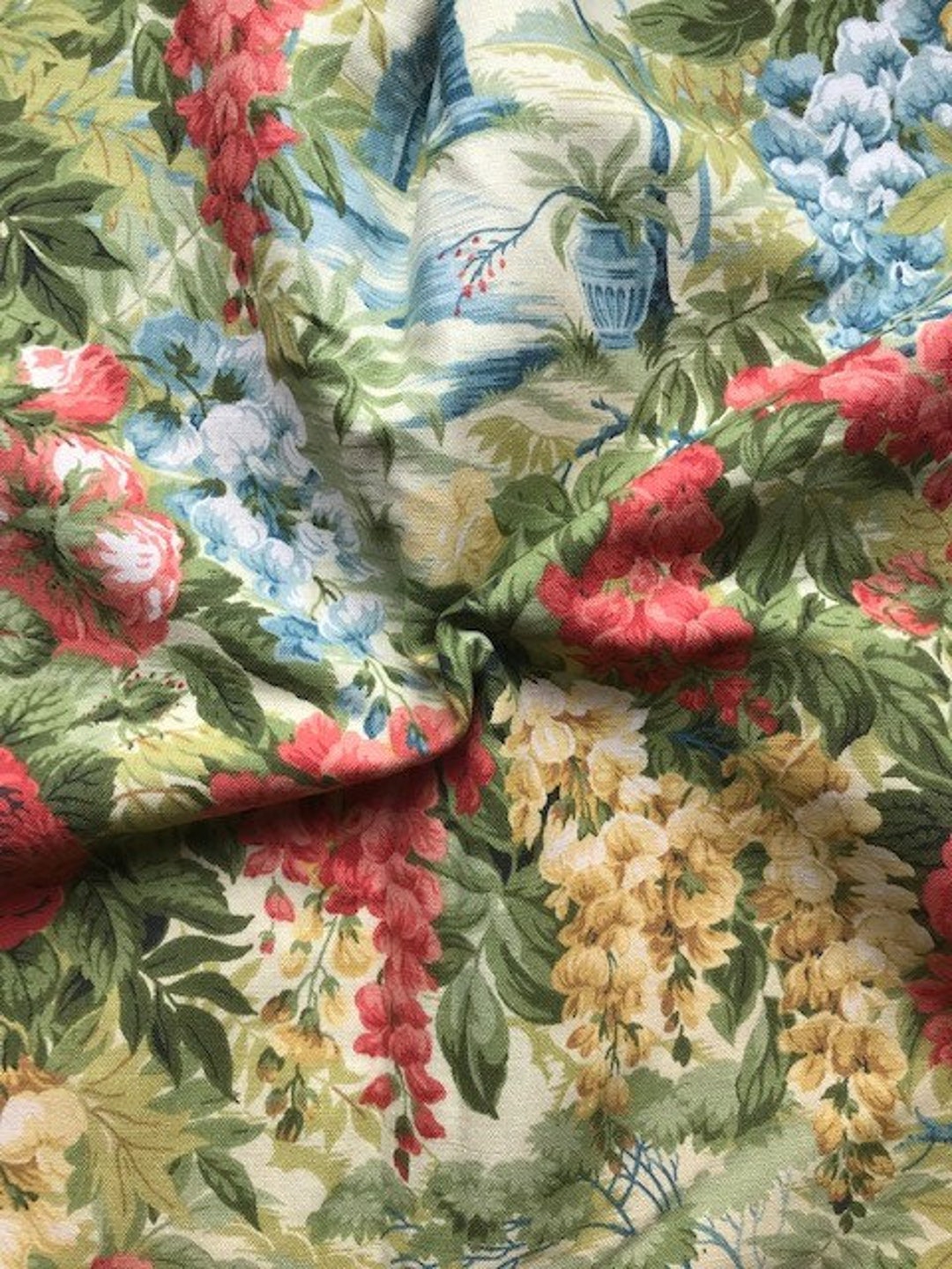 Vintage Arthur Sanderson & Sons Linen Fabric - Etsy UK