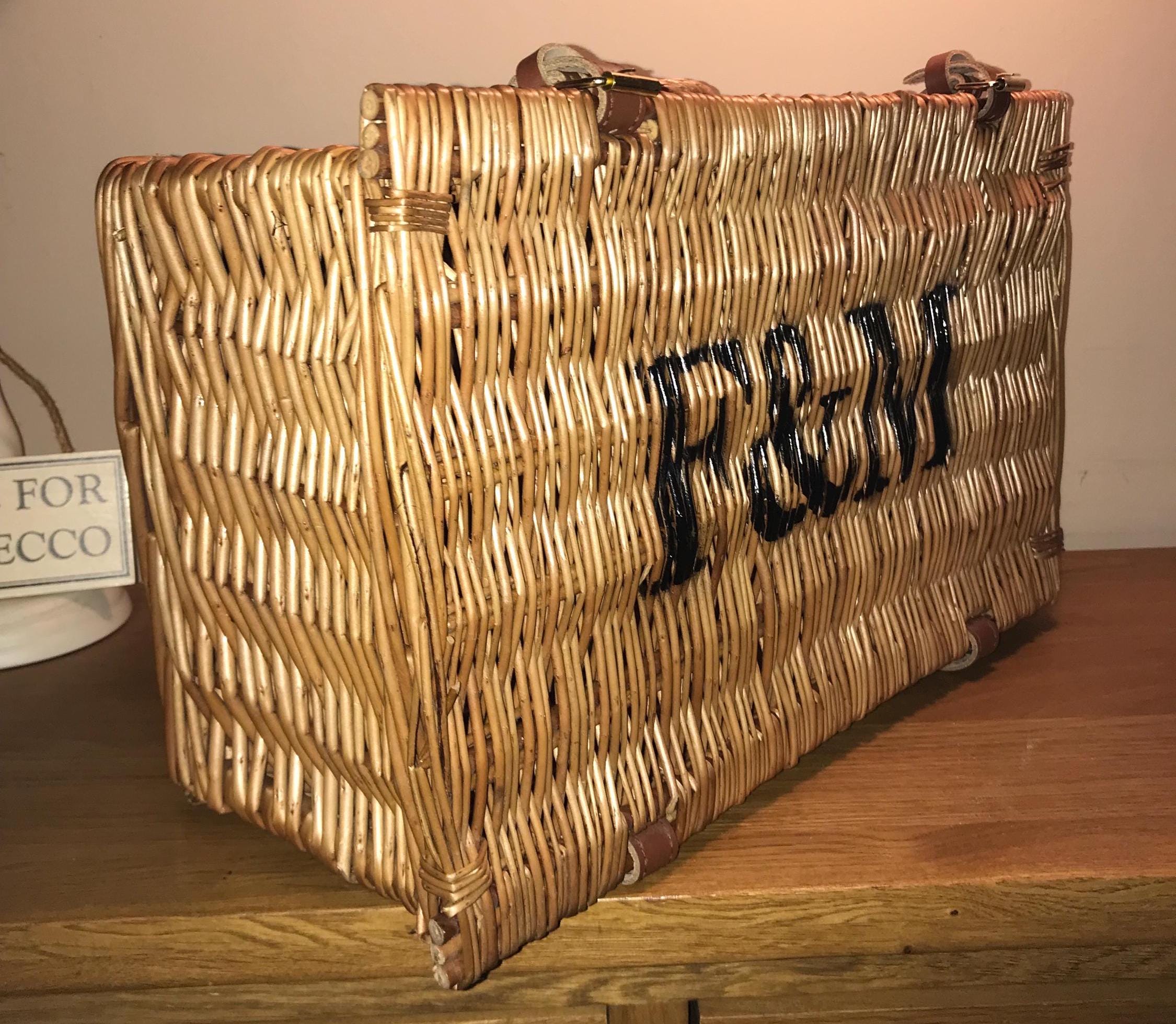 Fortnum & Mason Hamper Basket Medium Size W42cms D26cms H19cms - Etsy UK