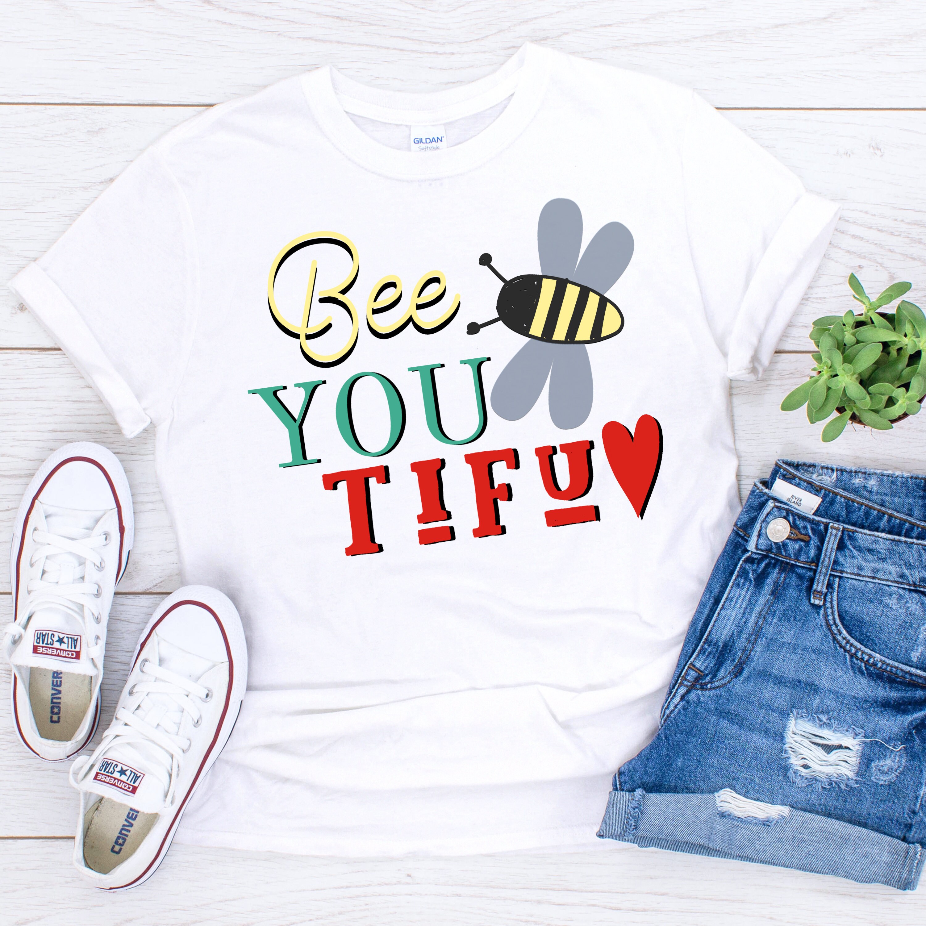 Bee Tee, Funny Beautiful Tshirt, Inspirational Tee, Positive Saying Tee ...