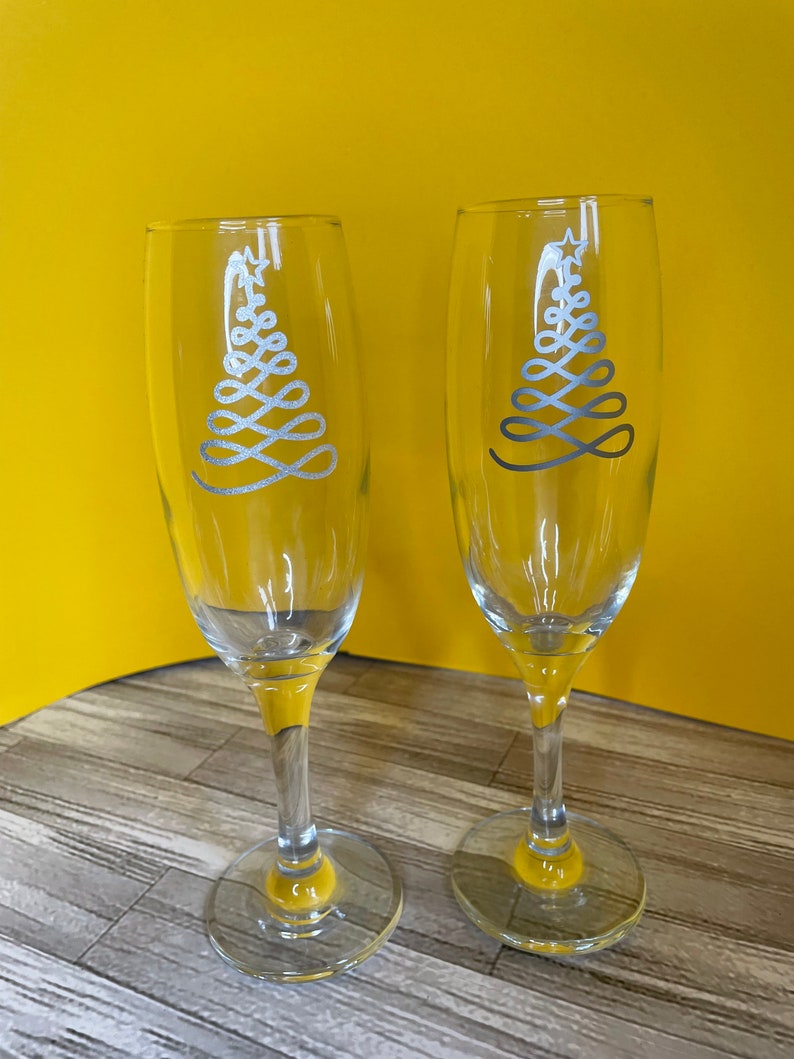 Christmas Tree Prosecco Glass Personalised Christmas Flute Personalised ...