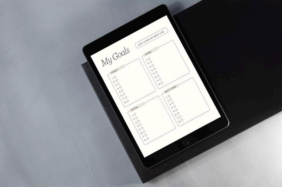 Ultimate Goal Tracker Editable Canva Template for Goal Setting and ...