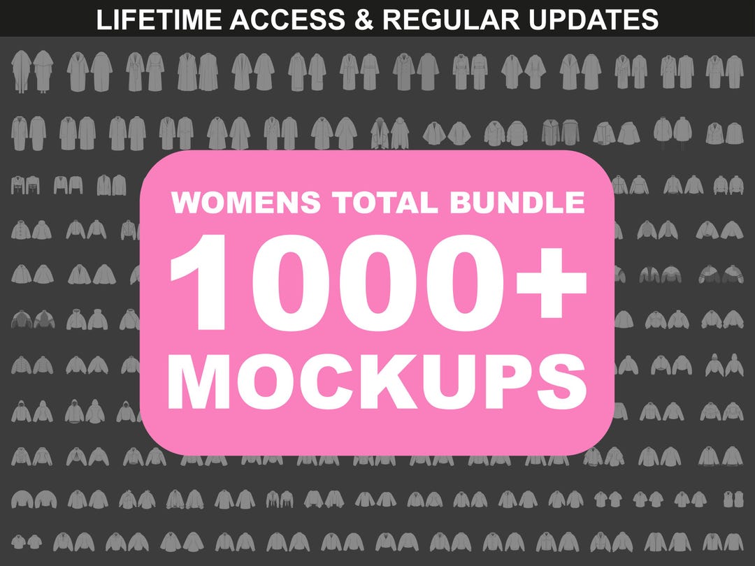 1000 Streetwear Clothing Vector Mockup Pack Techpack Mockups Clothing ...