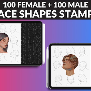 1400+ Procreate Brushes - Portrait Brush Set for Procreate Drawings | Instant Procreate ...