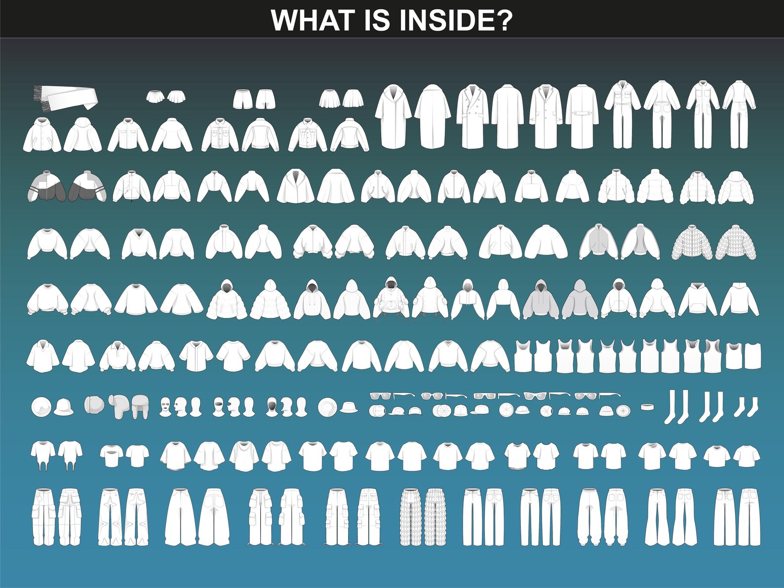Streetwear Mockups Bundle for Tech Pack Templates & Clothing Brands ...