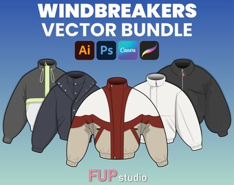 Work Jacket Vector Mock-upsstreetwear Clothing Vector Mockups Techpack ...