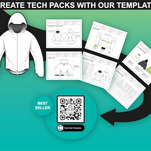 Activewear Mockups Bundle & Tech Pack Templates for Streetwear and ...