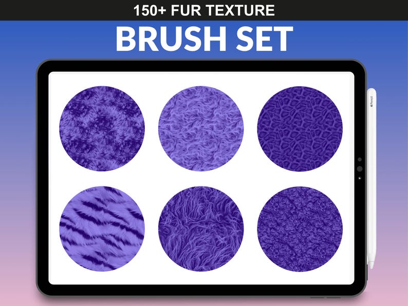 150 Procreate Fur Fabric Texture Brushes Textile Brushes Procreate ...