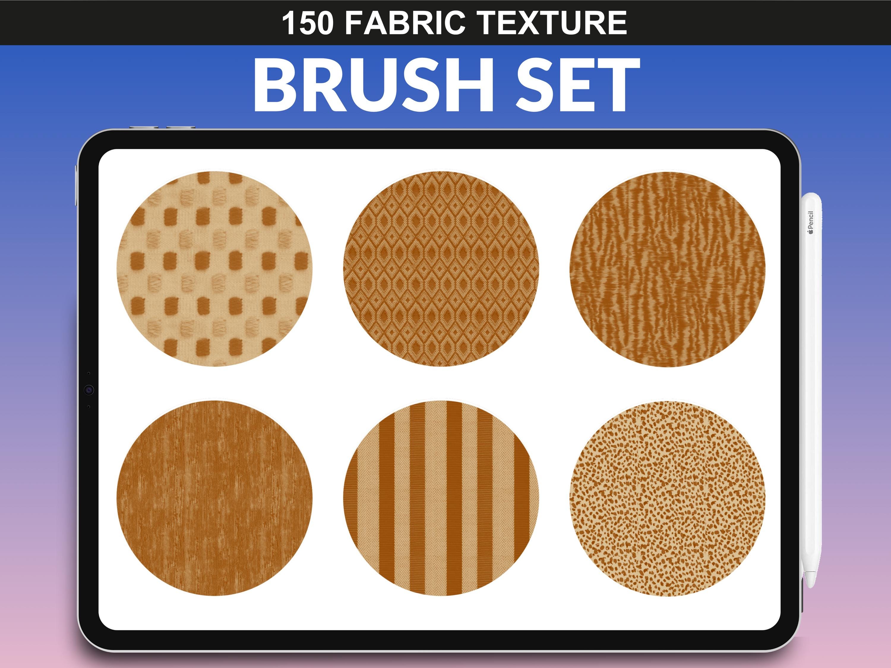150 Procreate Fabric Texture Brushes. Textile Brushes Procreate Clothes ...