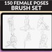 150 Female Body Pose Procreate Brushes Procreate Fashion Pose Procreate ...