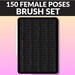 150 Female Body Pose Procreate Brushes Procreate Fashion Pose Procreate ...