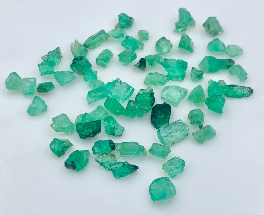 Natural Ethiopian Emerald Raw Rough Stone, Transparent Green Emerald ...