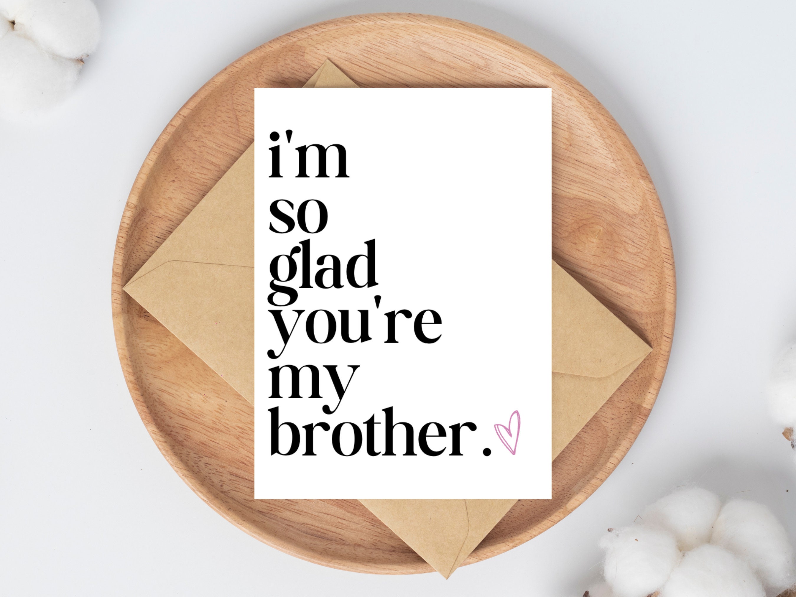 Printable Card | Gratitude Card | Brother Card | Brother Birthday Card ...