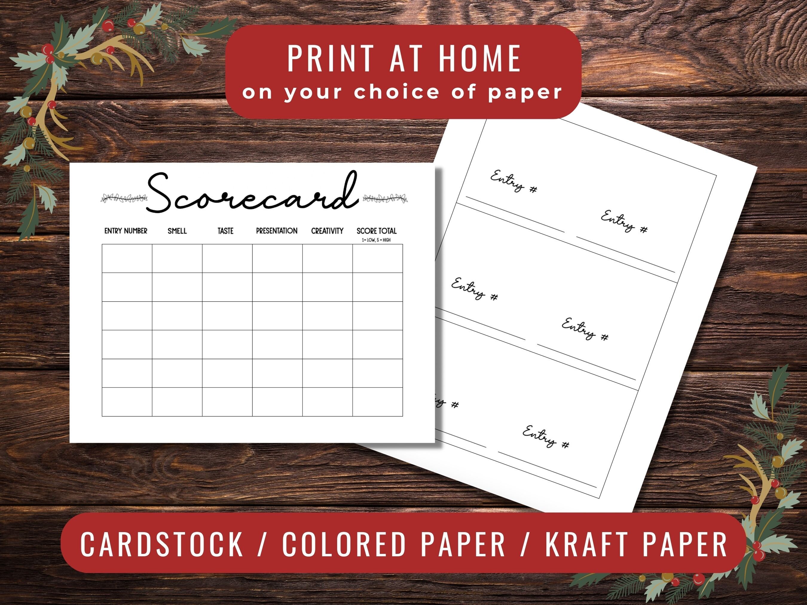 Christmas Bake off Party Kit: Printable Holiday Planner (digital ...