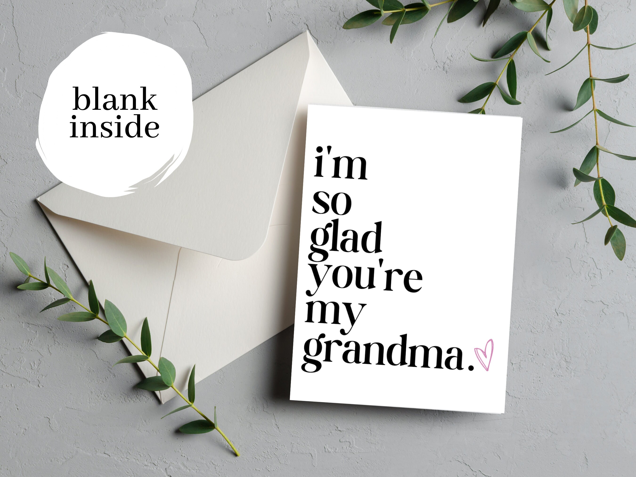 Printable Card | Gratitude Card | Grandma Card | Grandma Birthday Card ...