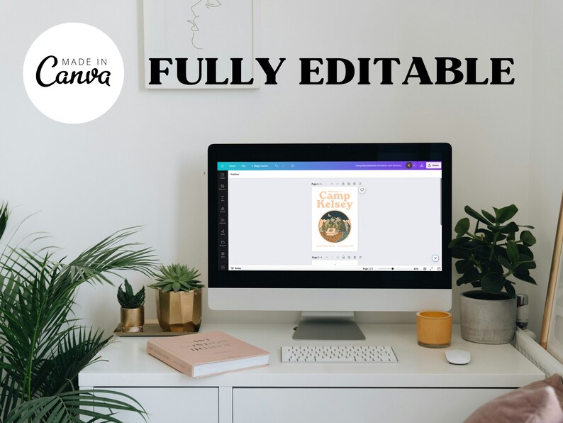 Camp Bachelorette Party Invitation & Itinerary Template, Outdoorsy ...