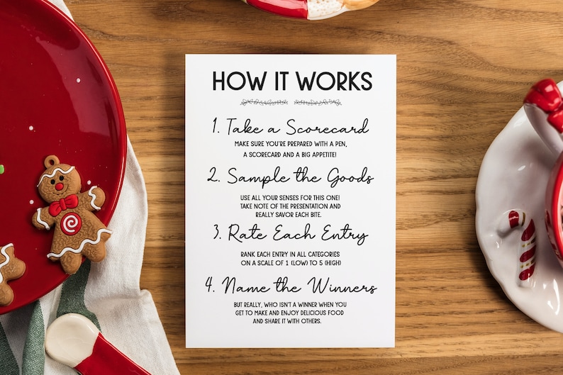 Christmas Bake off Party Kit: Printable Holiday Planner (digital ...