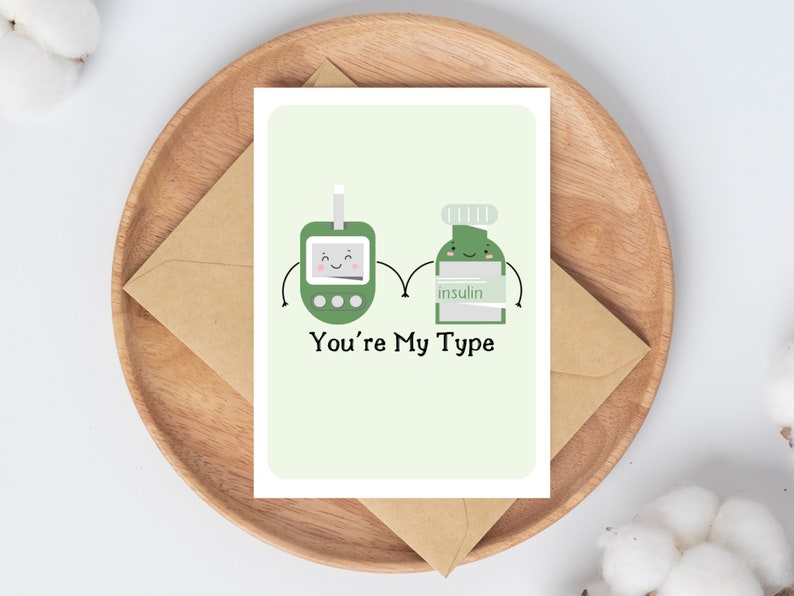 Printable Card | T1D Card | Type 2 Diabetes | Card for Friend ...