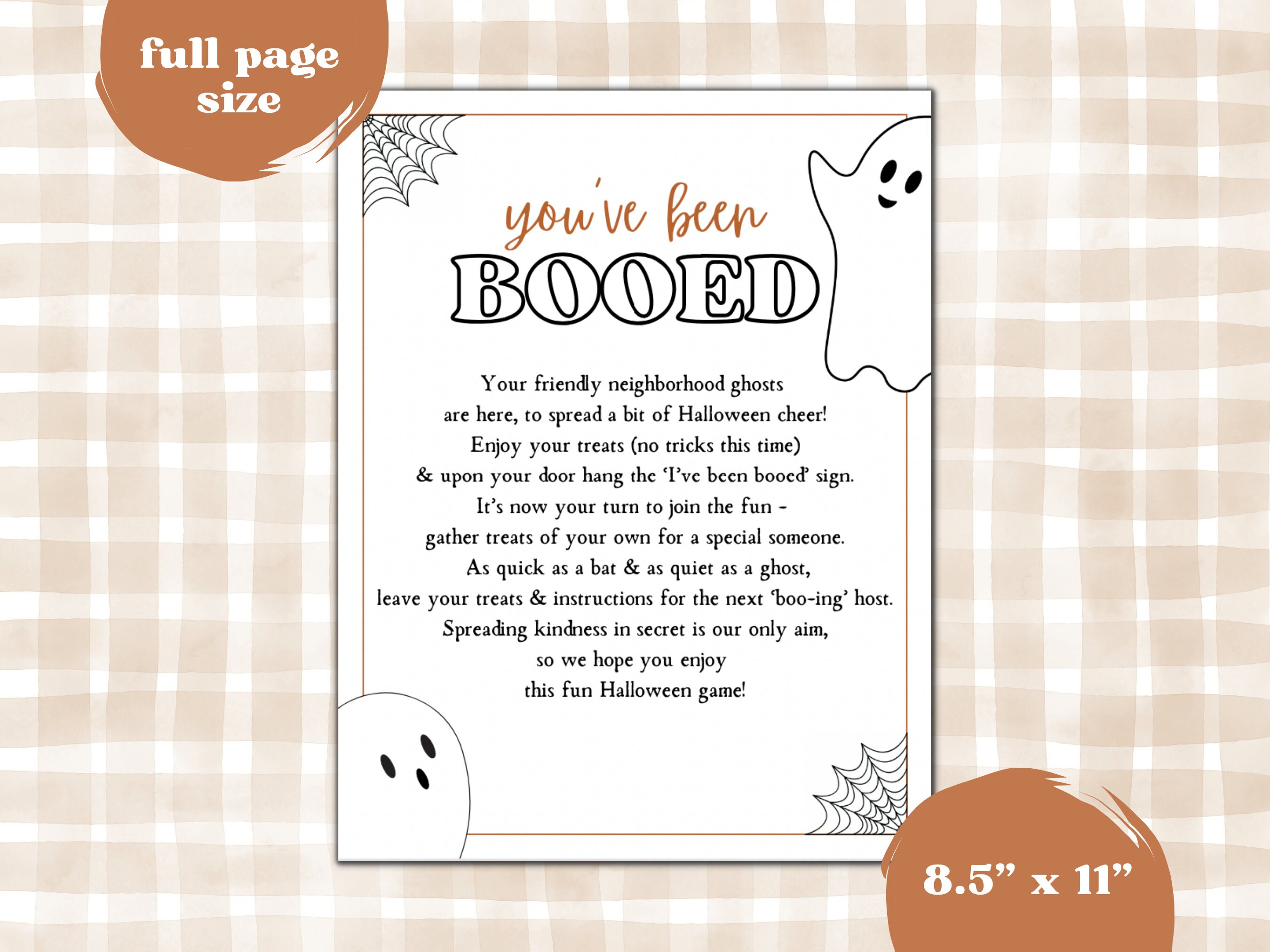 You've Been Booed Halloween Game: Printable Kit (instant Download) - Etsy