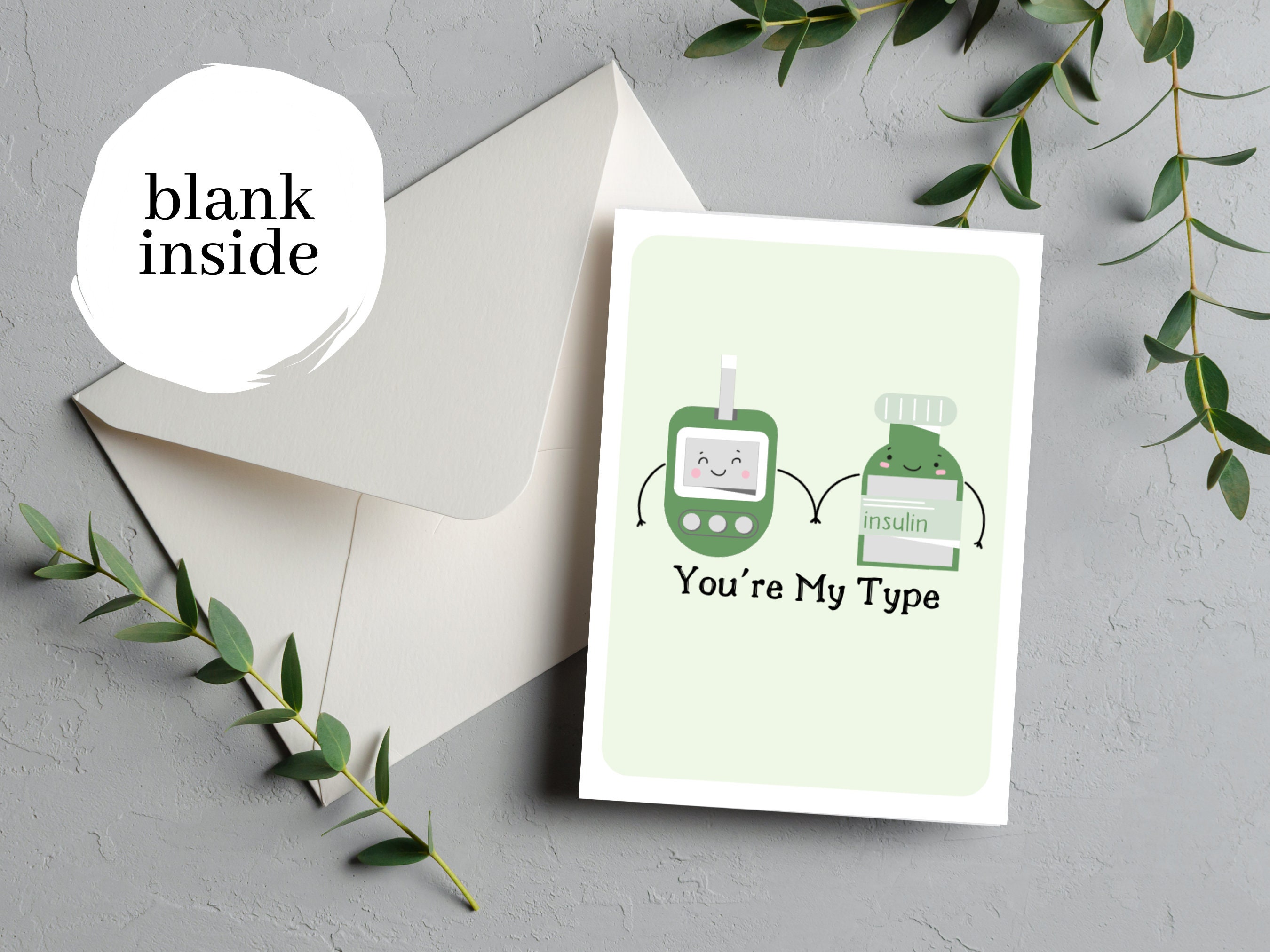 Printable Card | T1D Card | Type 2 Diabetes | Card for Friend ...