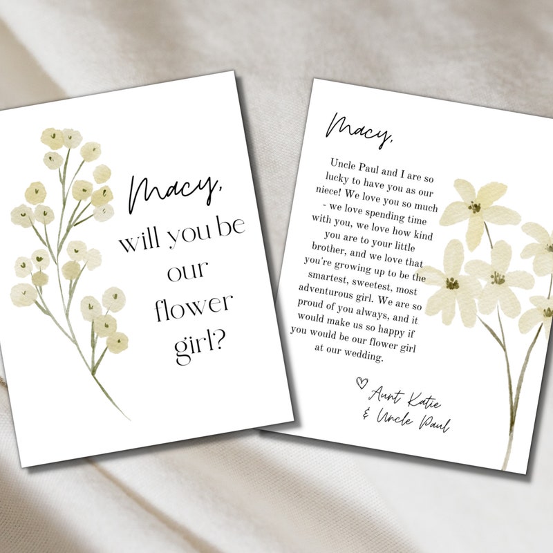Flower Girl Invite - Etsy