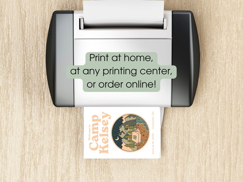 Camp Bachelorette Party Invitation & Itinerary Template, Outdoorsy ...