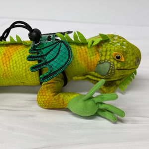 Green Dragon Scales Wing Bearded Dragon Harness and Leash, Adjustable ...