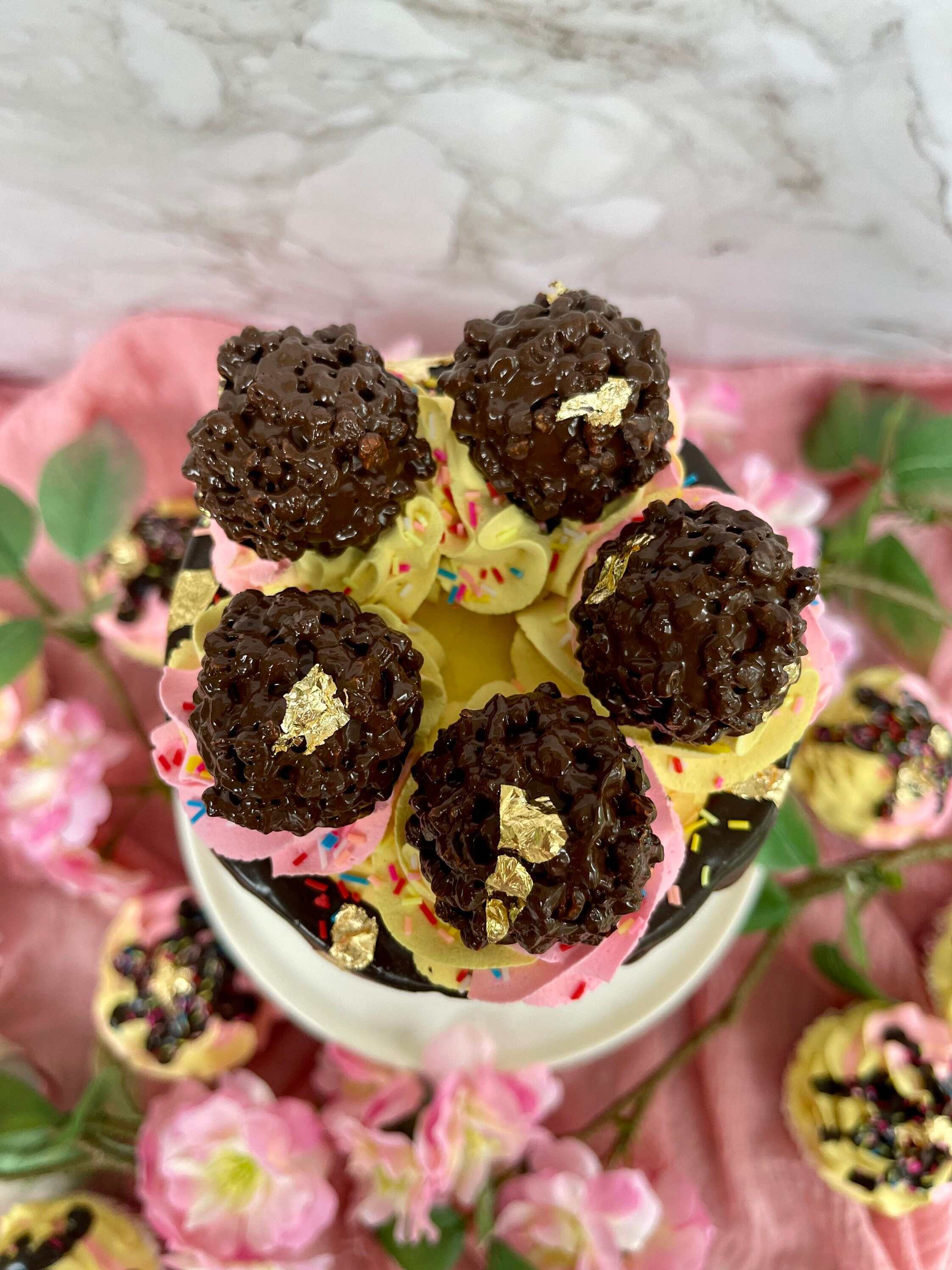 FAKE Ferrero Rocher Bakery Style Cake, Kitchen Decor - Etsy