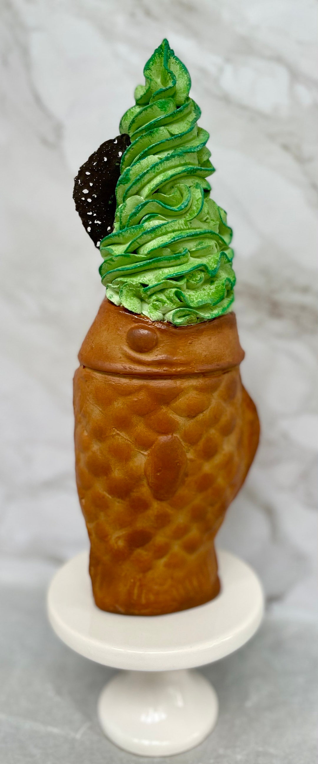 FAKE Taiyaki Matcha Ice Cream Cone, Photo Prop - Etsy