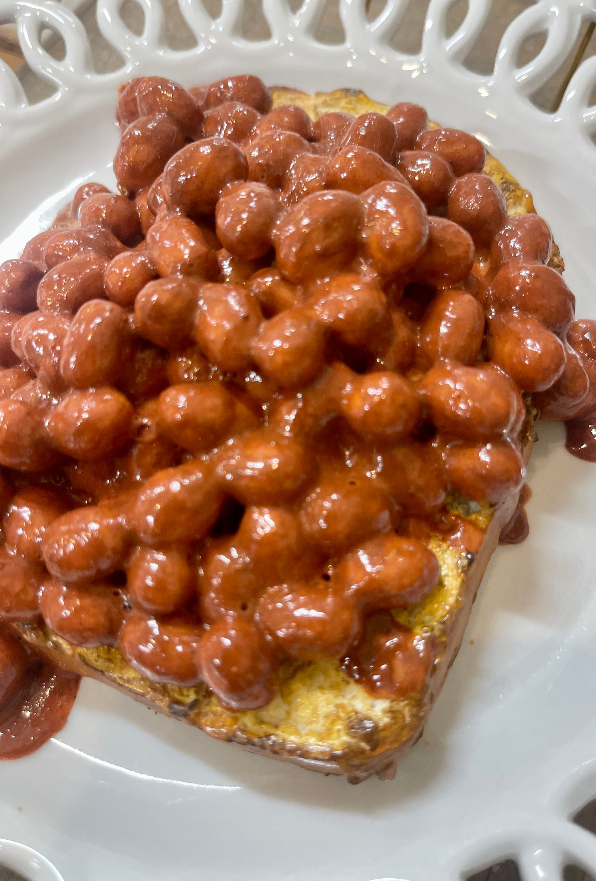 FAKE Baked Beans on Toast, Kitchen Decor - Etsy