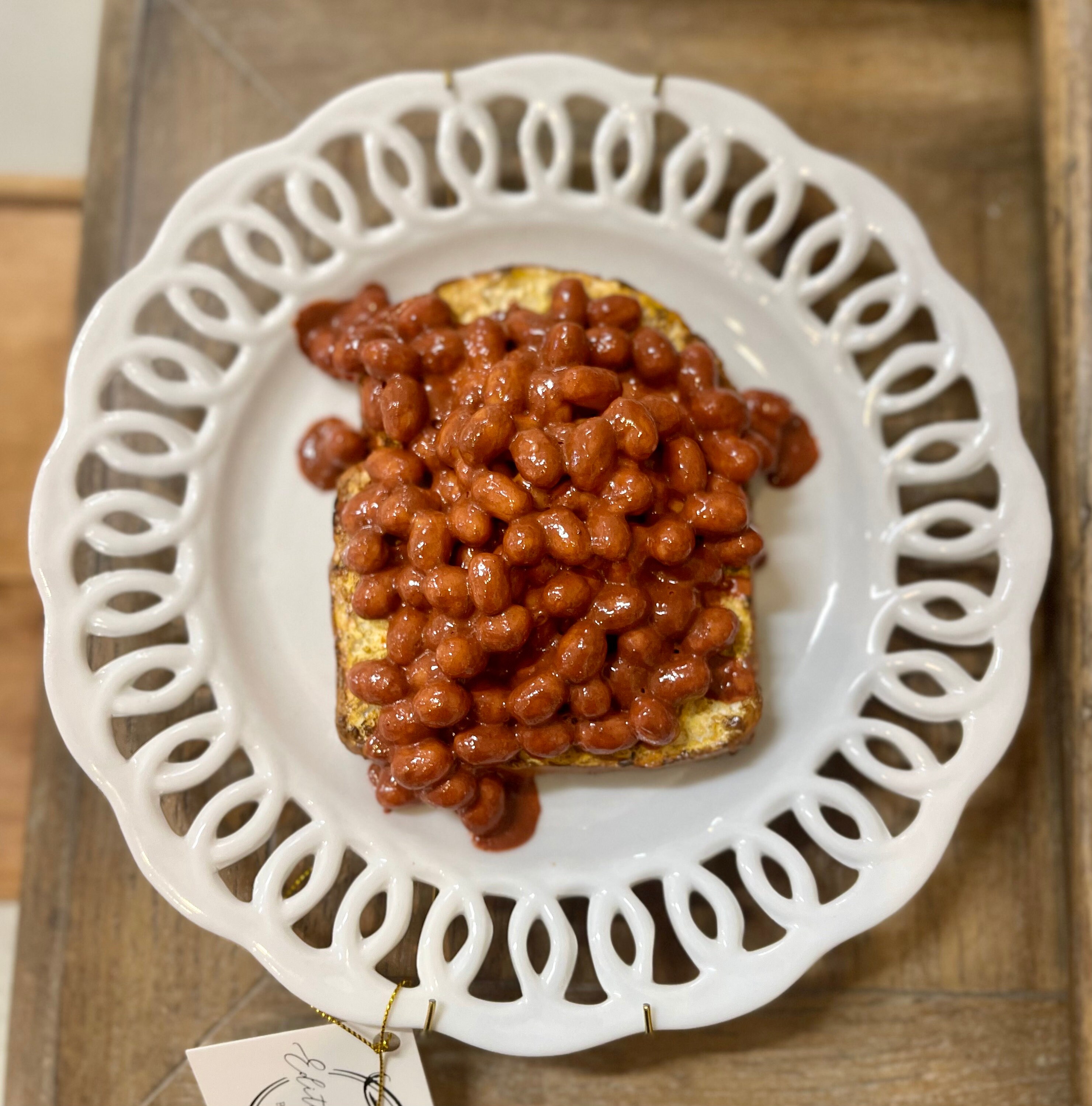 FAKE Baked Beans on Toast, Kitchen Decor - Etsy