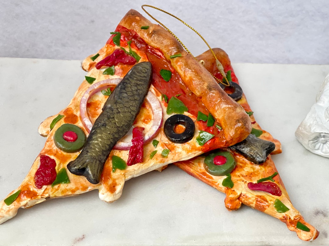 FAKE Anchovy Sardine Pizza Slice, Photo Prop, Kitchen Decor - Etsy