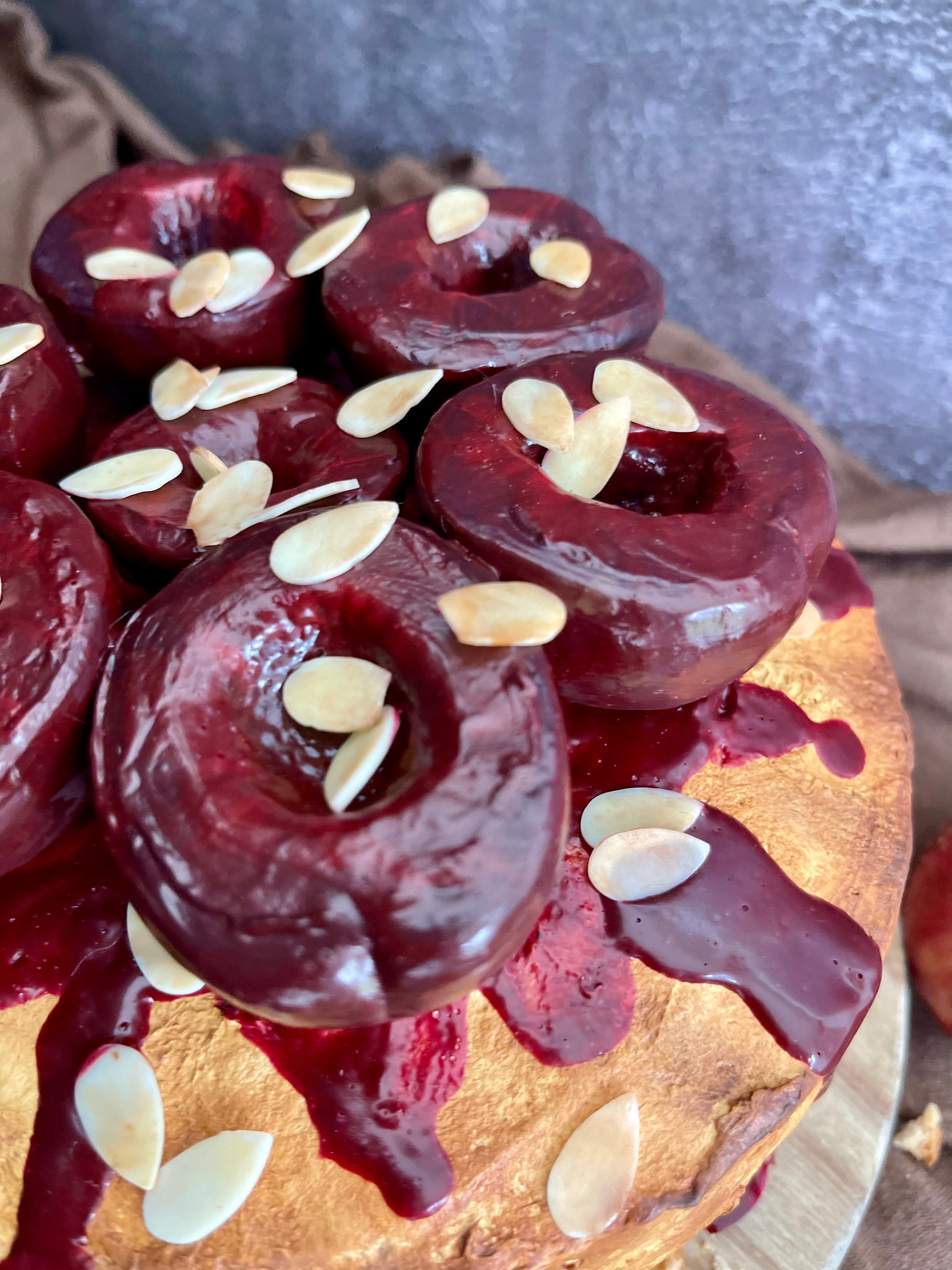 FAKE Gin Cake With Poached Plums, Photo Prop, Kitchen Decor - Etsy