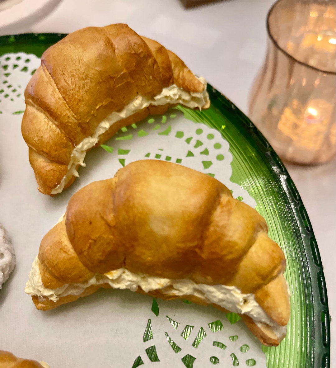 FAKE Mini Croissant With Egg Salad, Kitchen Decor, Photo Prop - Etsy