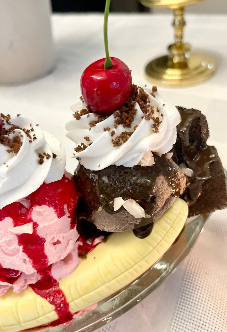 FAKE Banana Split, Kitchen Decor, Photo Prop - Etsy