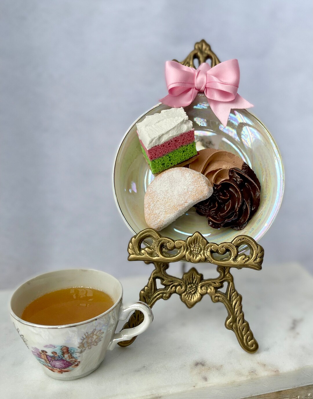 FAKE High Tea Ornament Set, Kitchen Decor - Etsy